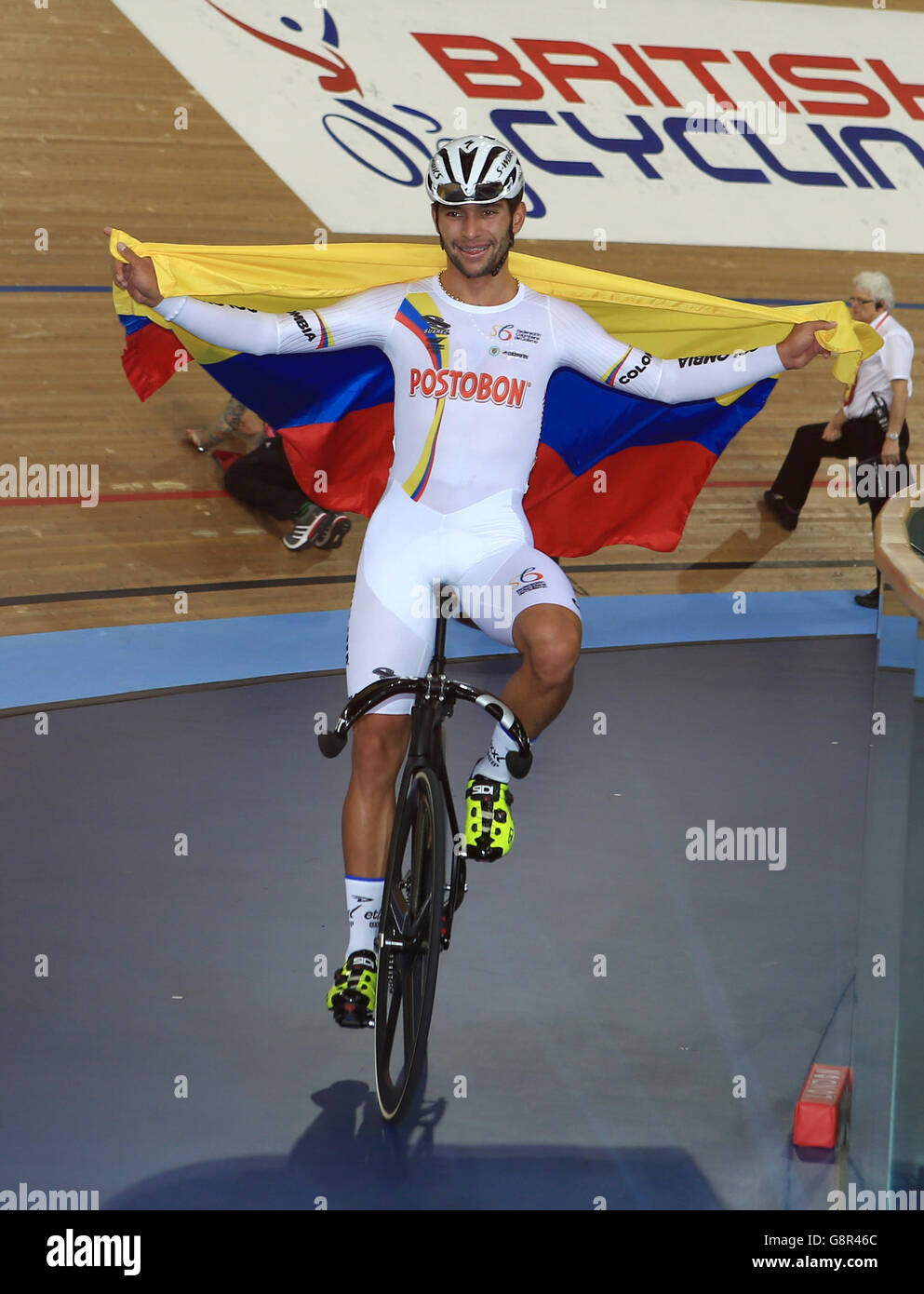 Colombia's Fernando Gaviria Rendon celebrates winning the Men's Omnium ...