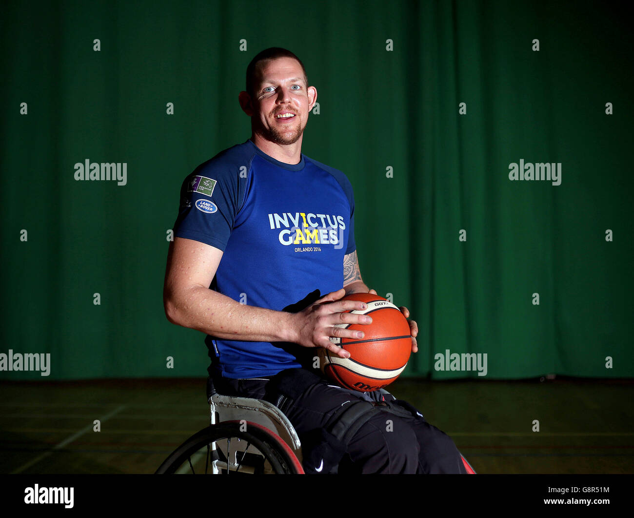 Simon Gibbs from Hampshire during a training session for the wheelchair ...