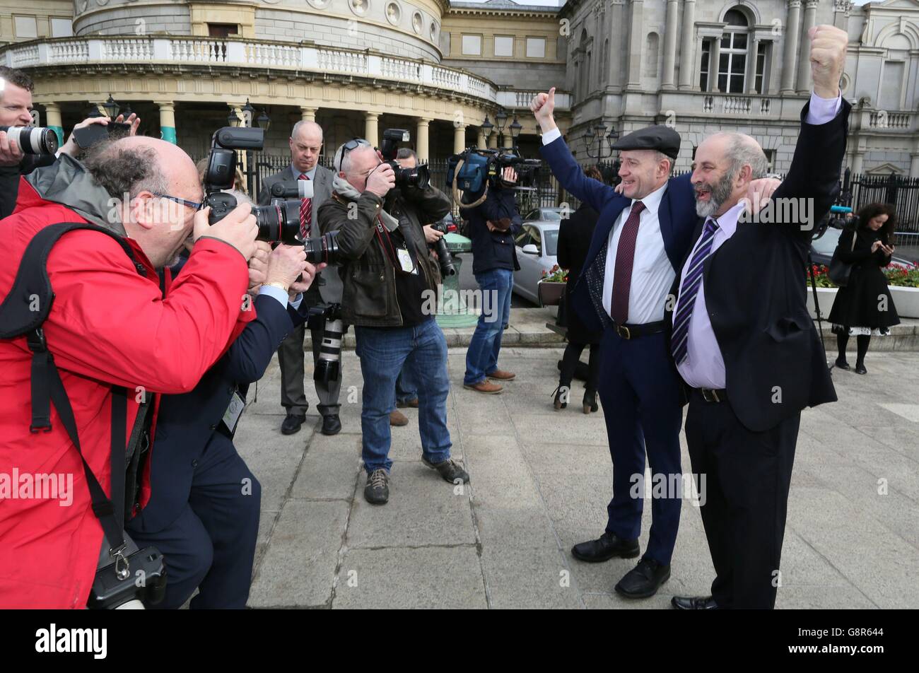 Kerry brothers Michael (left) and Danny Healy-Rae have their picture ...