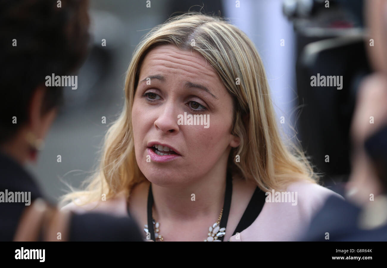 Sinn Fein's Carol Nolan outside Leinster House in Dublin as TDs arrive ...