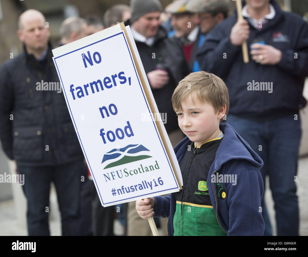 Farmers rally in Edinburgh Stock Photo - Alamy