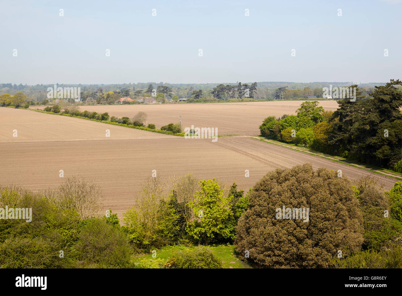 countryside ploughed fields england Stock Photo - Alamy