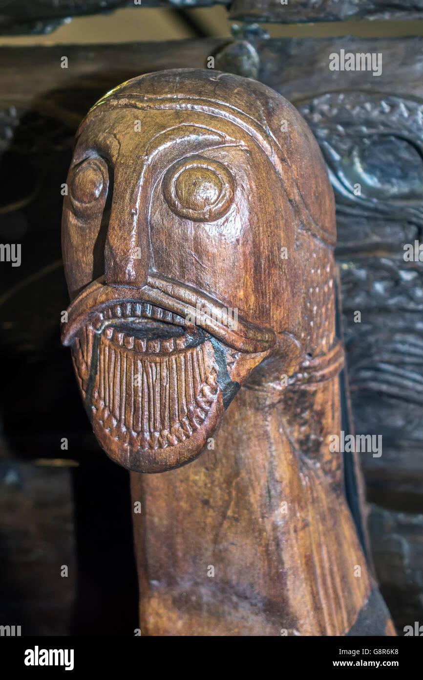 Sledge Carving Viking Ship Museum Oslo Norway Stock Photo - Alamy
