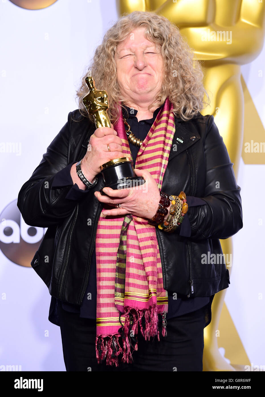 Jenny Beavan with the Academy Award for Best Costume Design in the ...