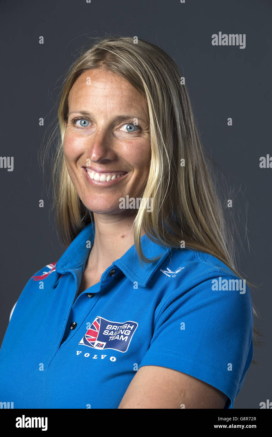 Great Britain's Saskia Clark sailor in the 470 class during a photo ...