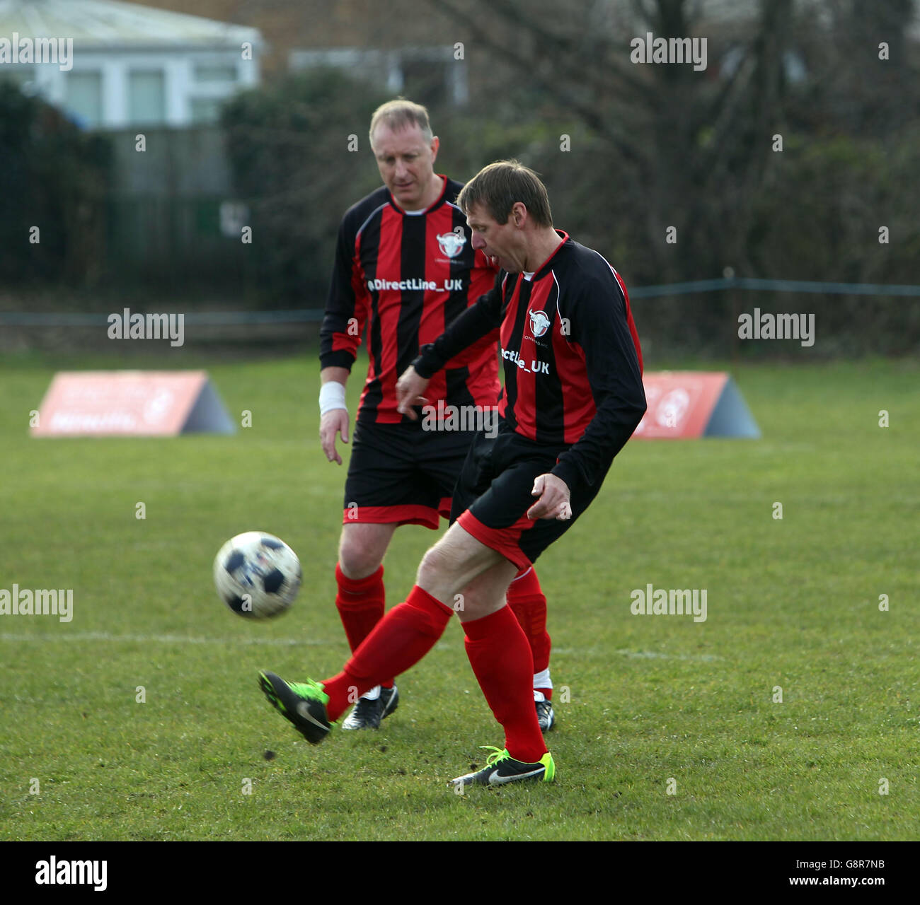 Former England defender Stuart Pearce before he makes his debut for ...