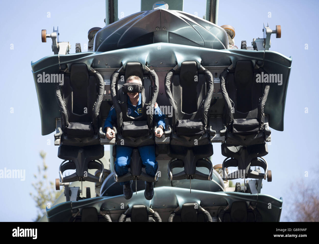Galactica ride at Alton Towers Stock Photo - Alamy
