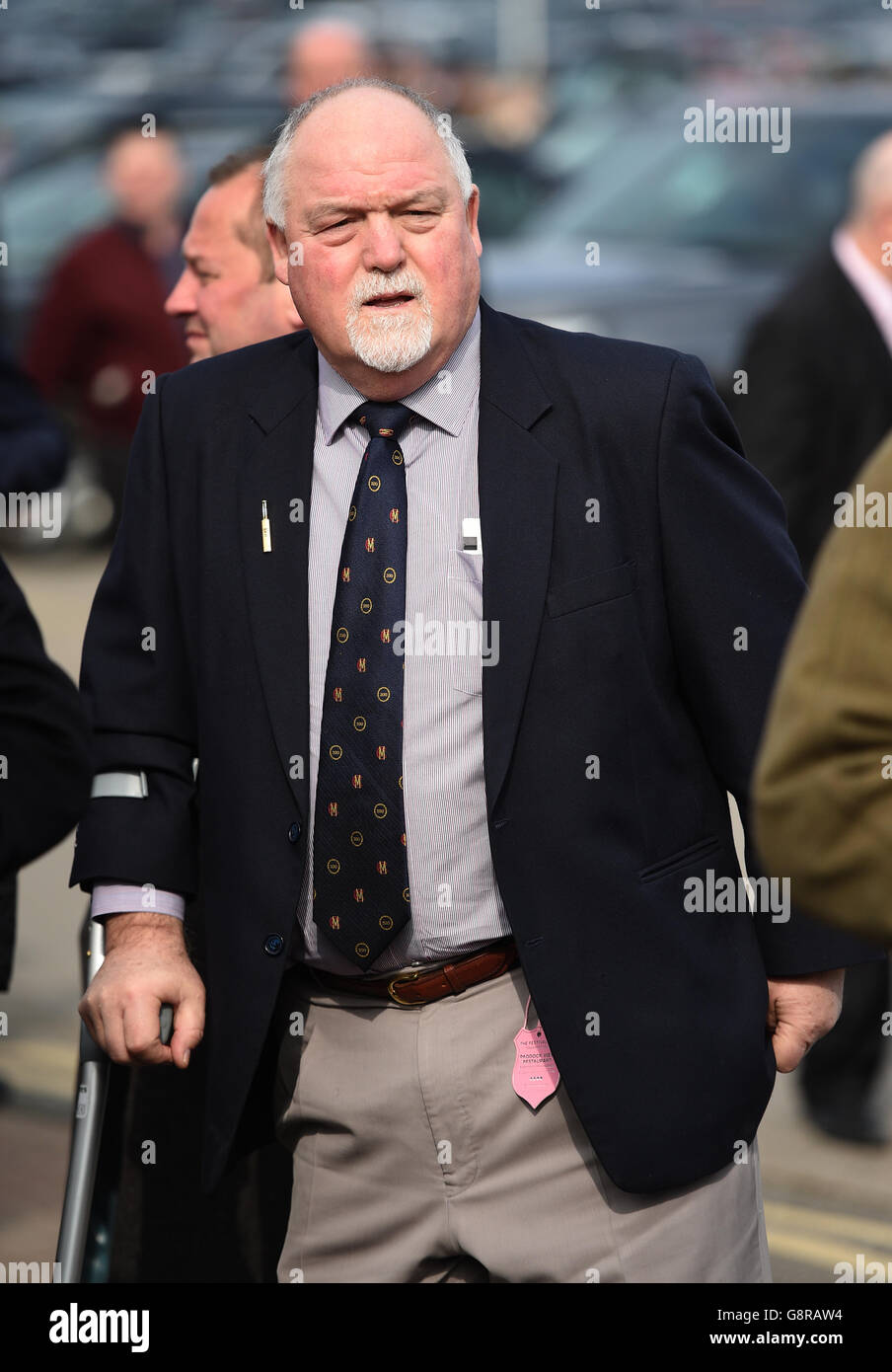 Mike Gatting arrives for Champion Day of the 2016 Cheltenham Festival ...