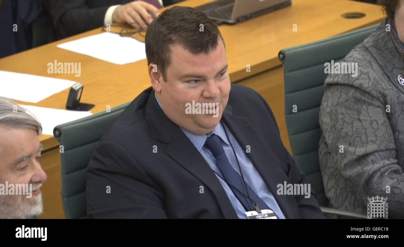 Lee Booth speaks as the Health and Petitions committee hear evidence ...