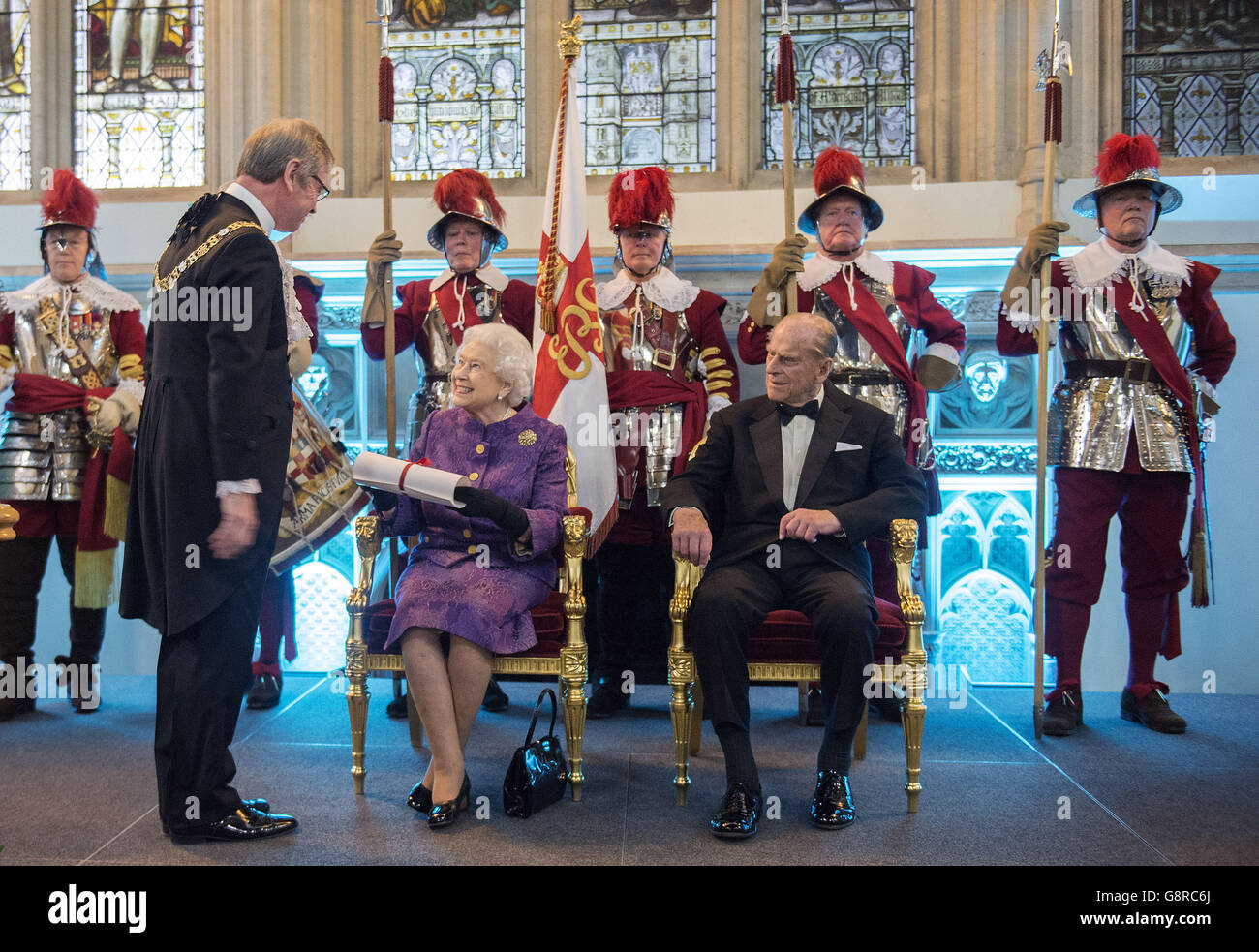 At a guildhall reception in the city of london hi-res stock photography ...