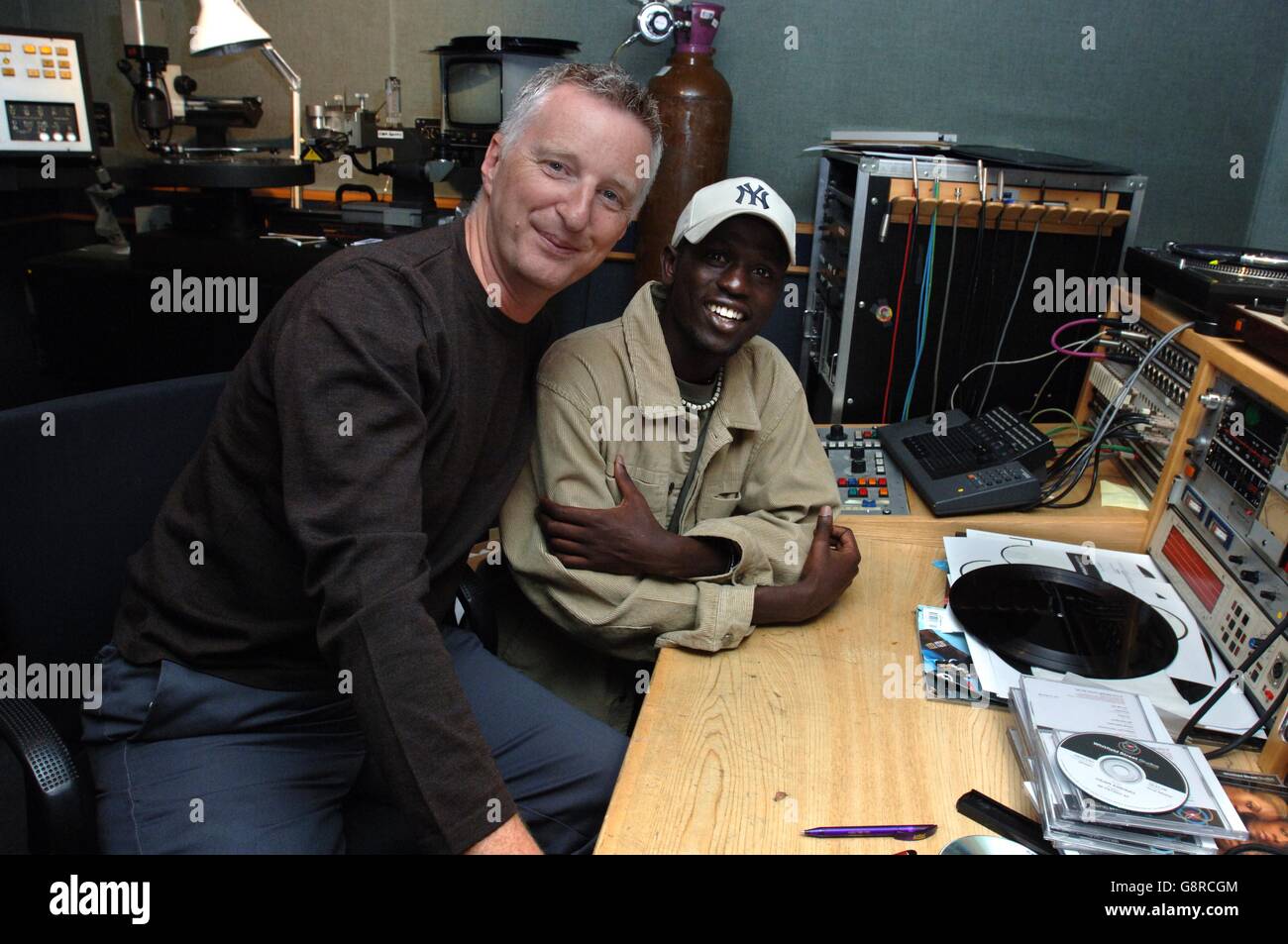 Warchild patron Billy Bragg and rap artist Emmanuel Jal at Whitfield ...