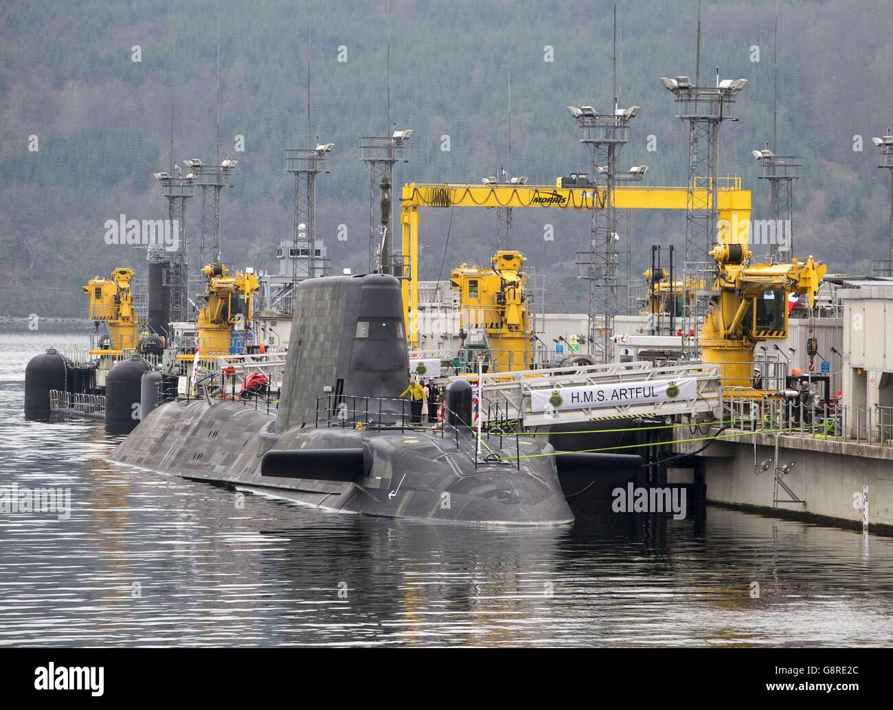 Attack submarine HMS Artful Stock Photo - Alamy