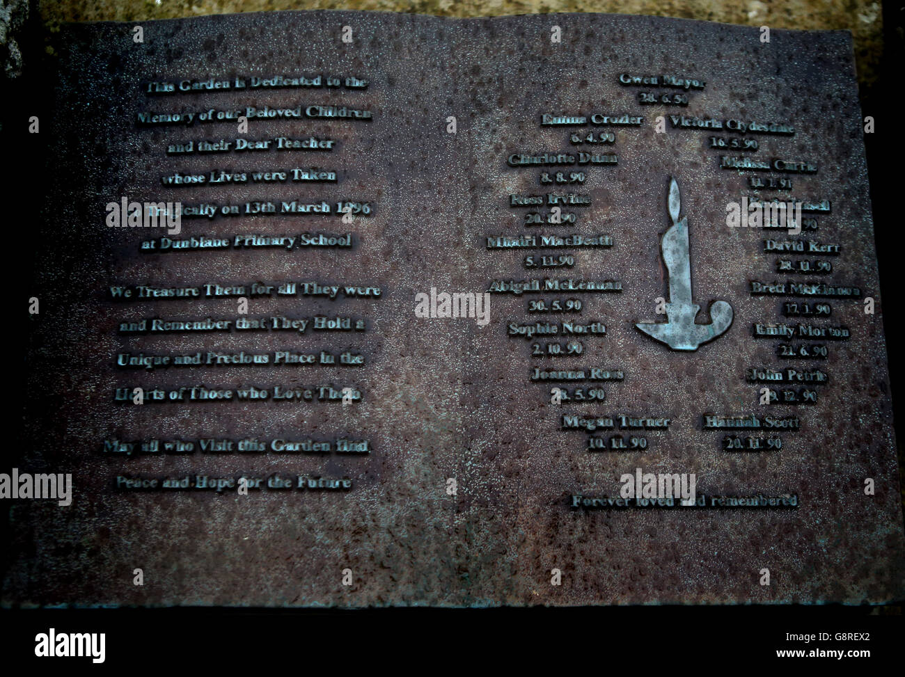 Dunblane memorial garden hi-res stock photography and images - Alamy