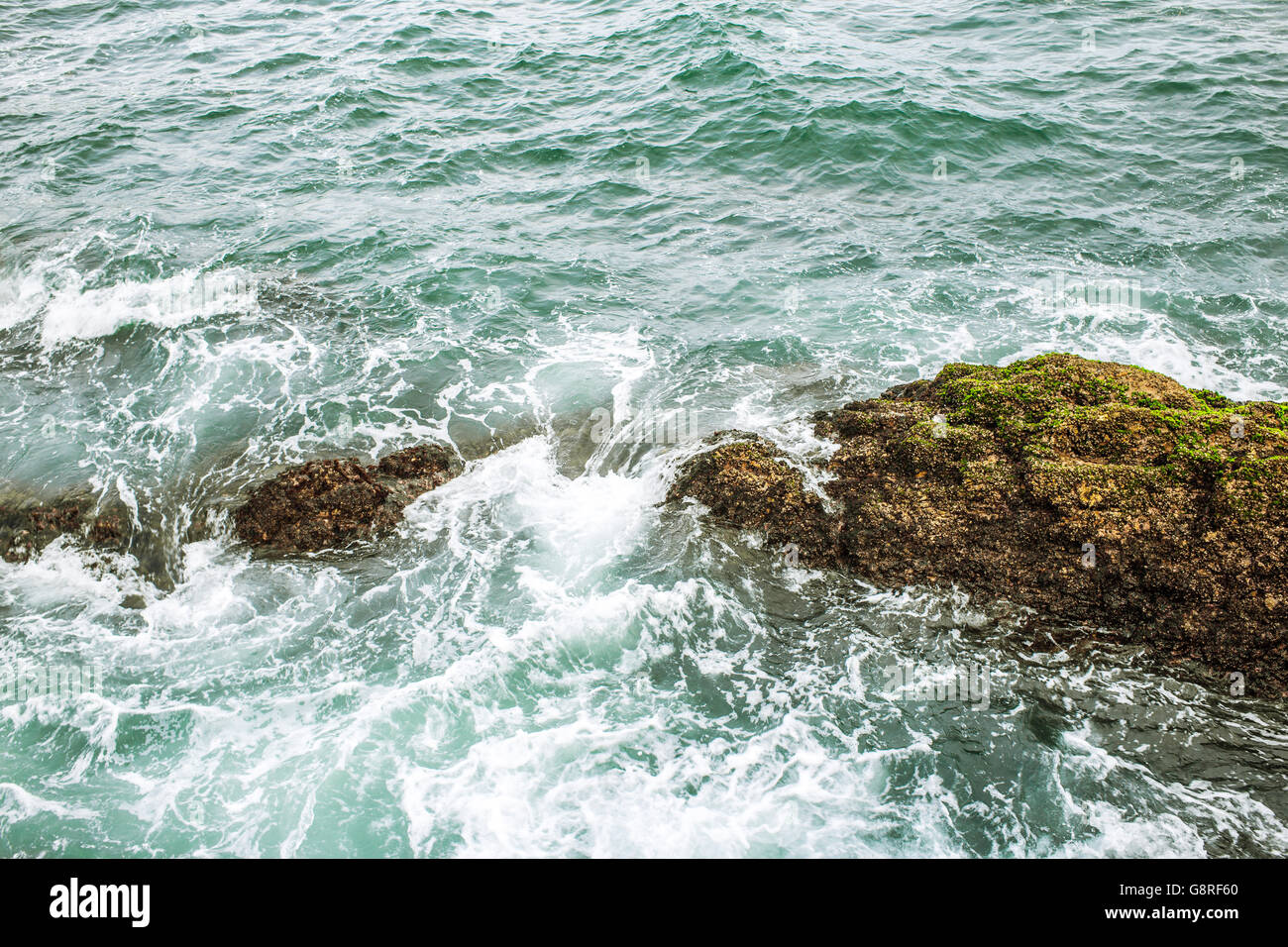 Natural scenery of marine rocks Stock Photo - Alamy