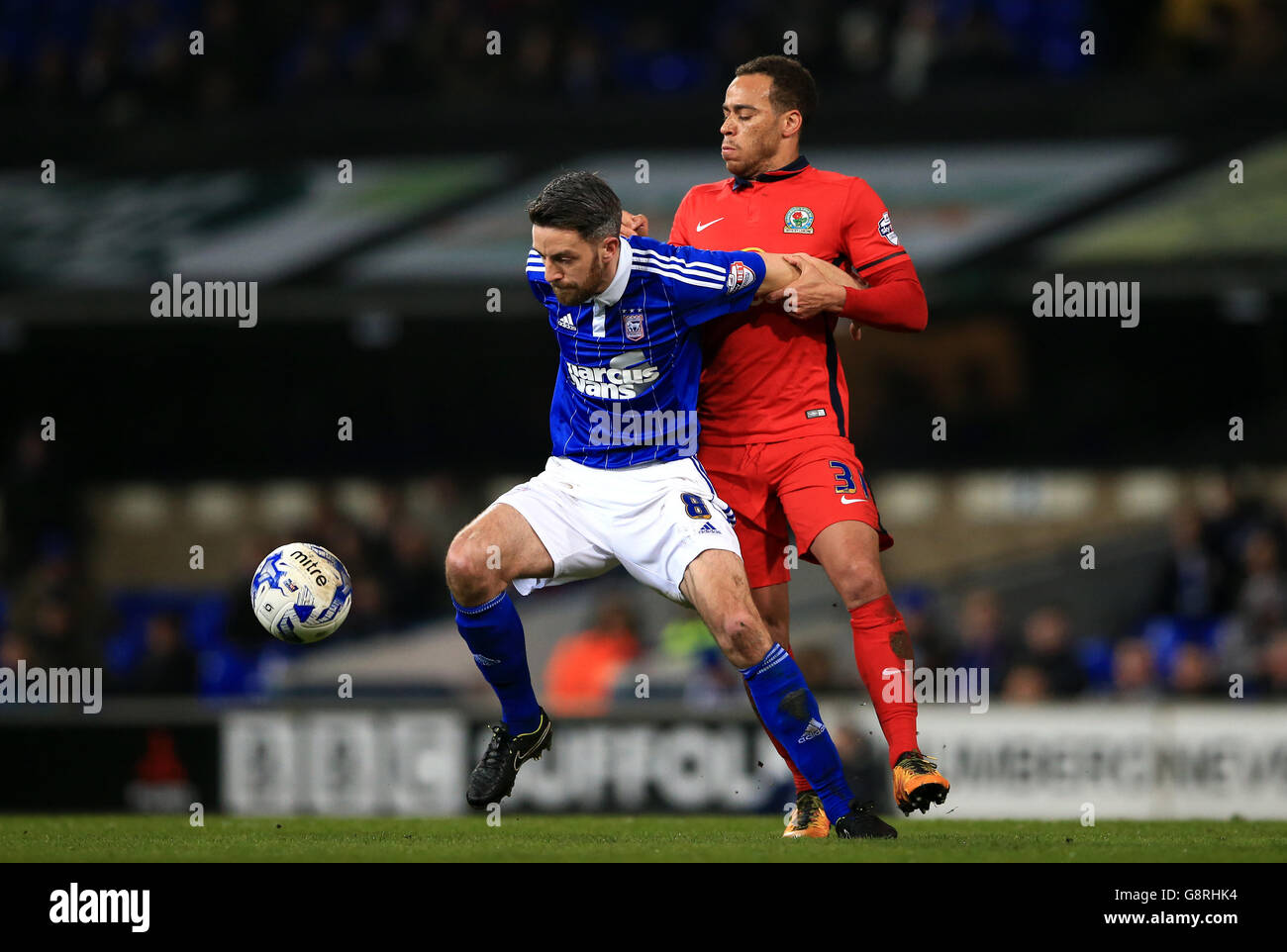 Left battles possession ball blackburn rovers elliott bennett hi-res ...