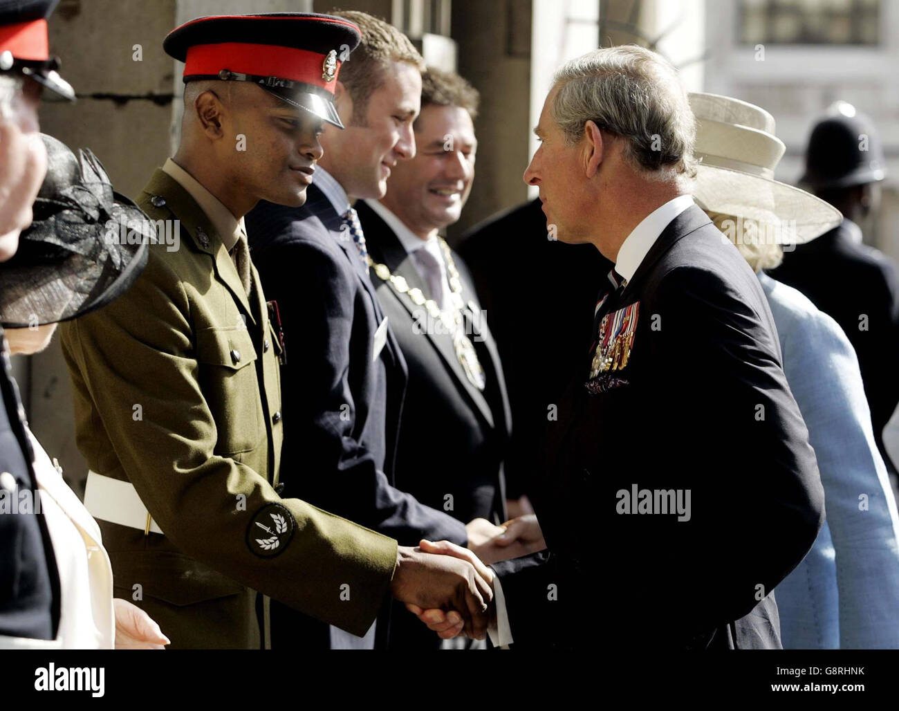 The Prince of Wales meets Johnson Beharry at the Service of Remembrance ...