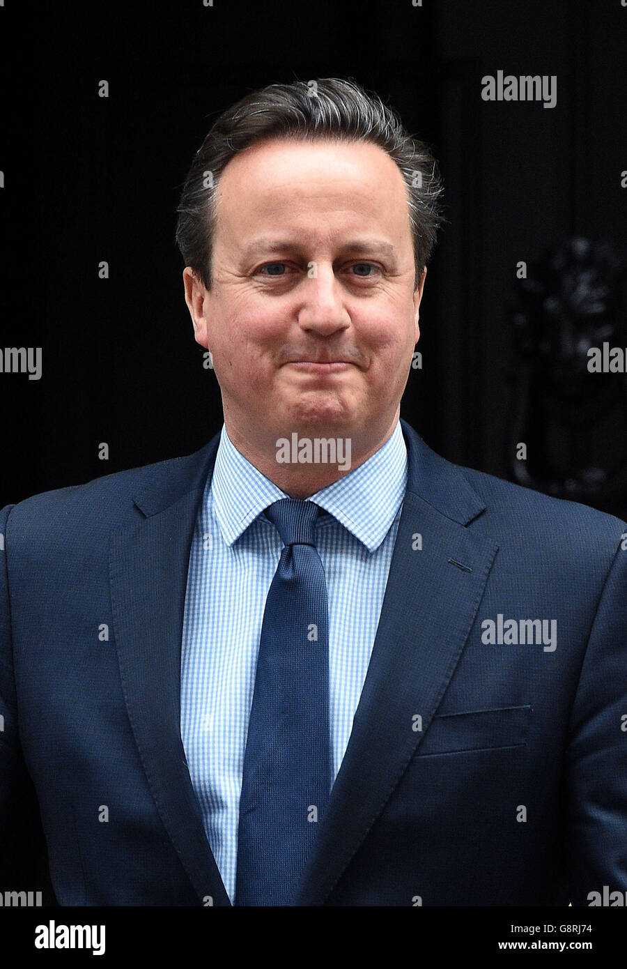 Prime Minister David Cameron leaves 10 Downing Street in London for the ...