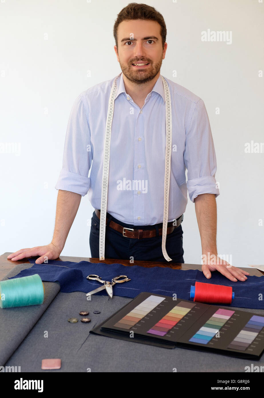 Happy tailor hi-res stock photography and images - Alamy