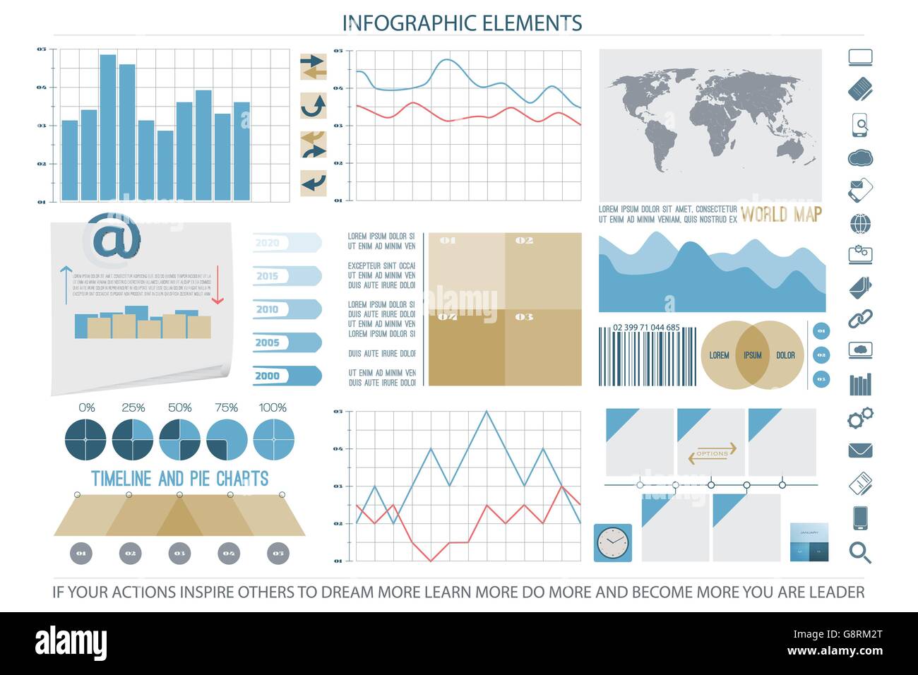 infographic elements, web technology icons. vector timeline option ...