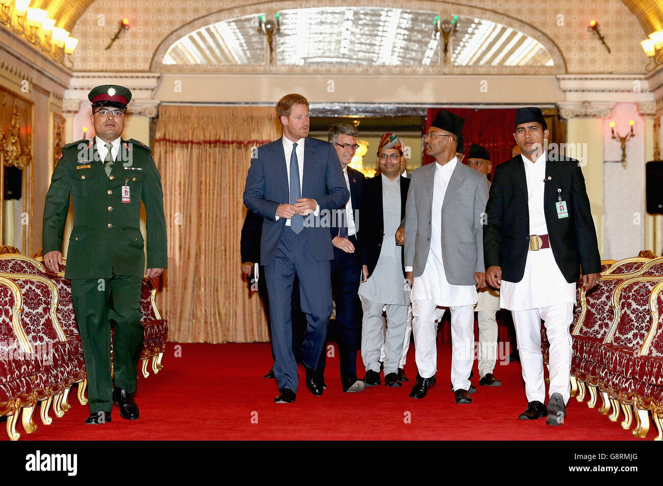 Prince Harry ahead of meeting Nepal's President Bidya Devi Bhandari at ...