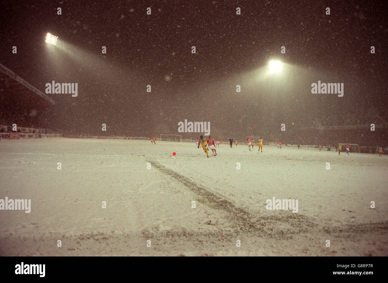 The snow falls in alfheim stadium hi-res stock photography and images ...