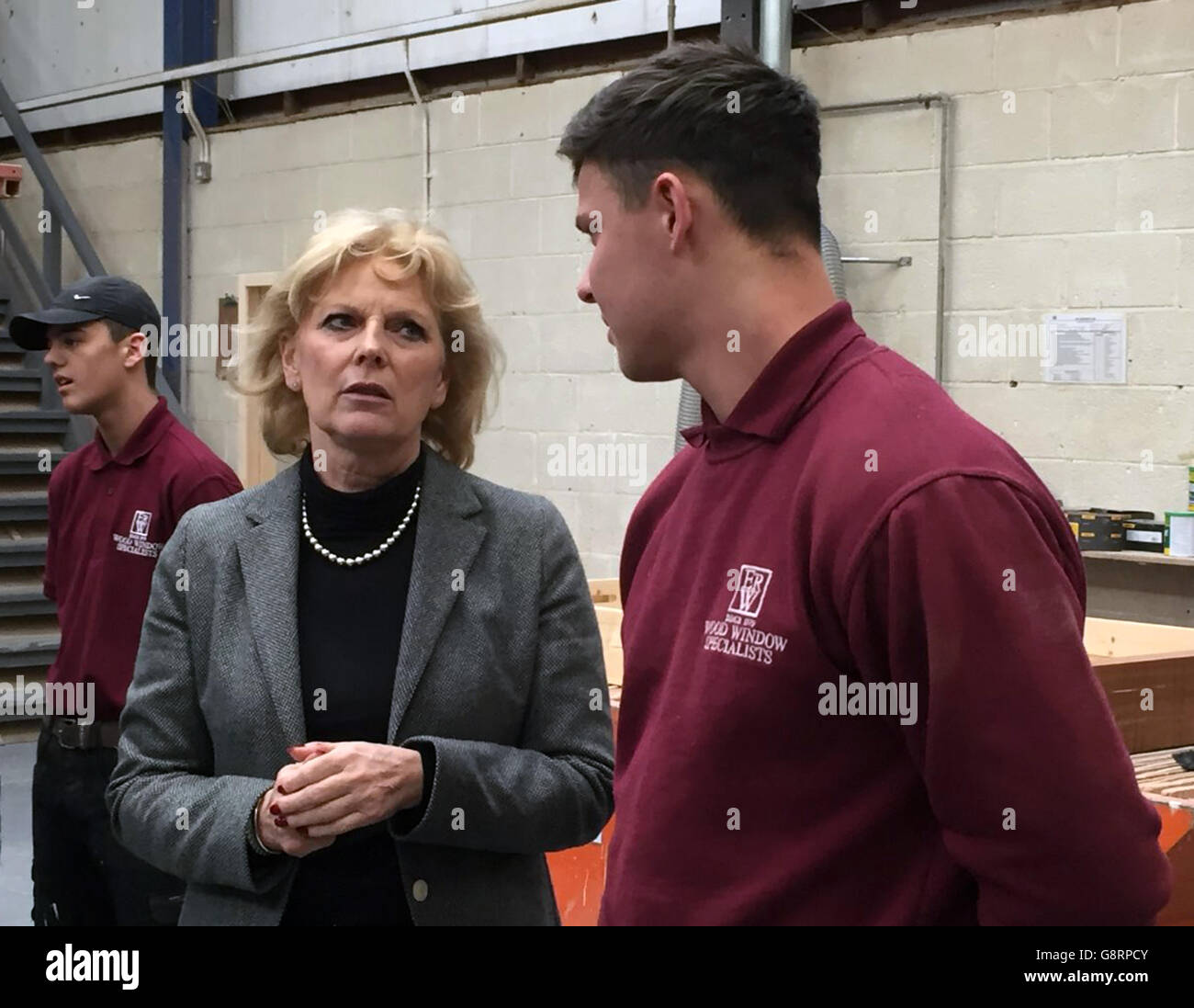 Anna Soubry visit to ERW Stock Photo - Alamy