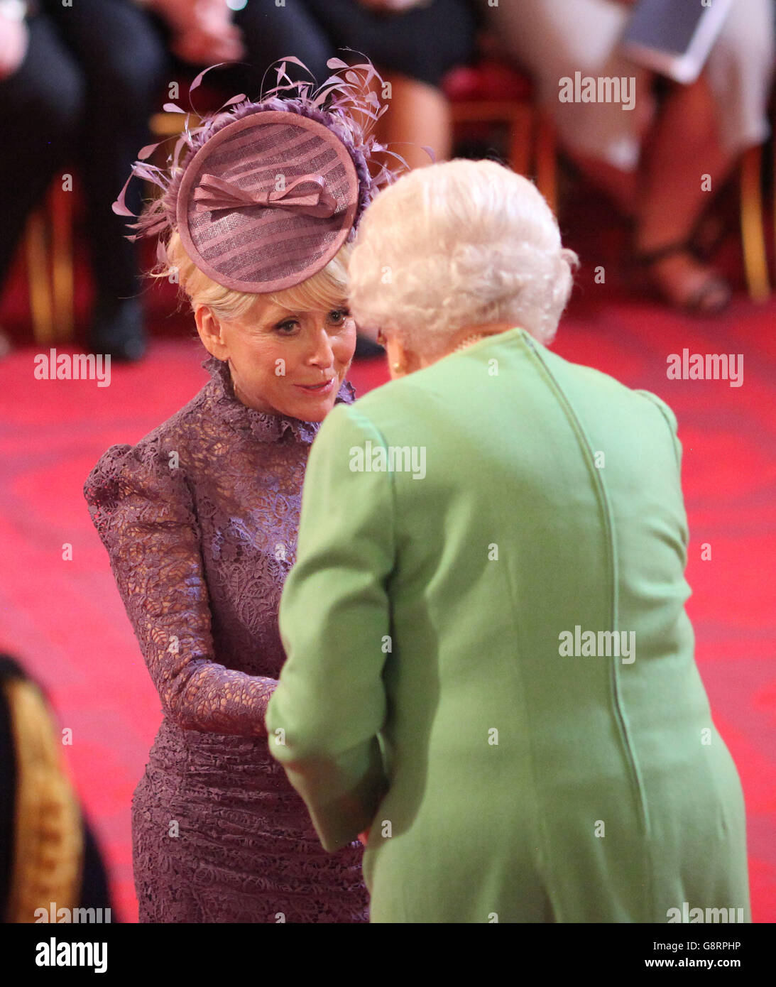 Television star Barbara Windsor is made a Dame Commander of the order ...