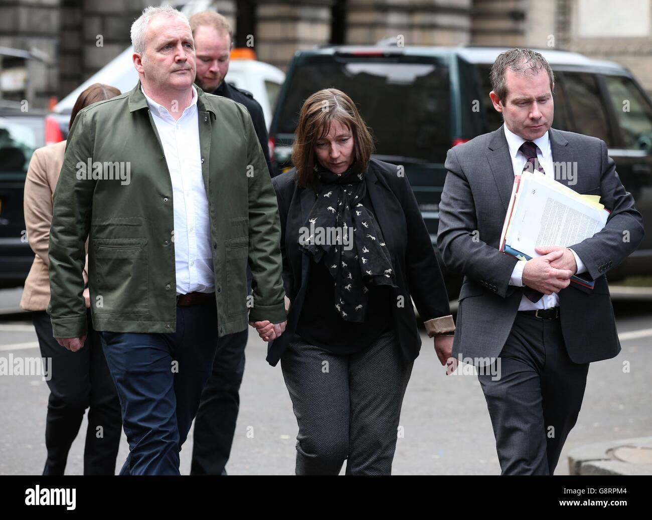 Jacqueline and Matthew McQuade (front left and centre) parents of Erin ...