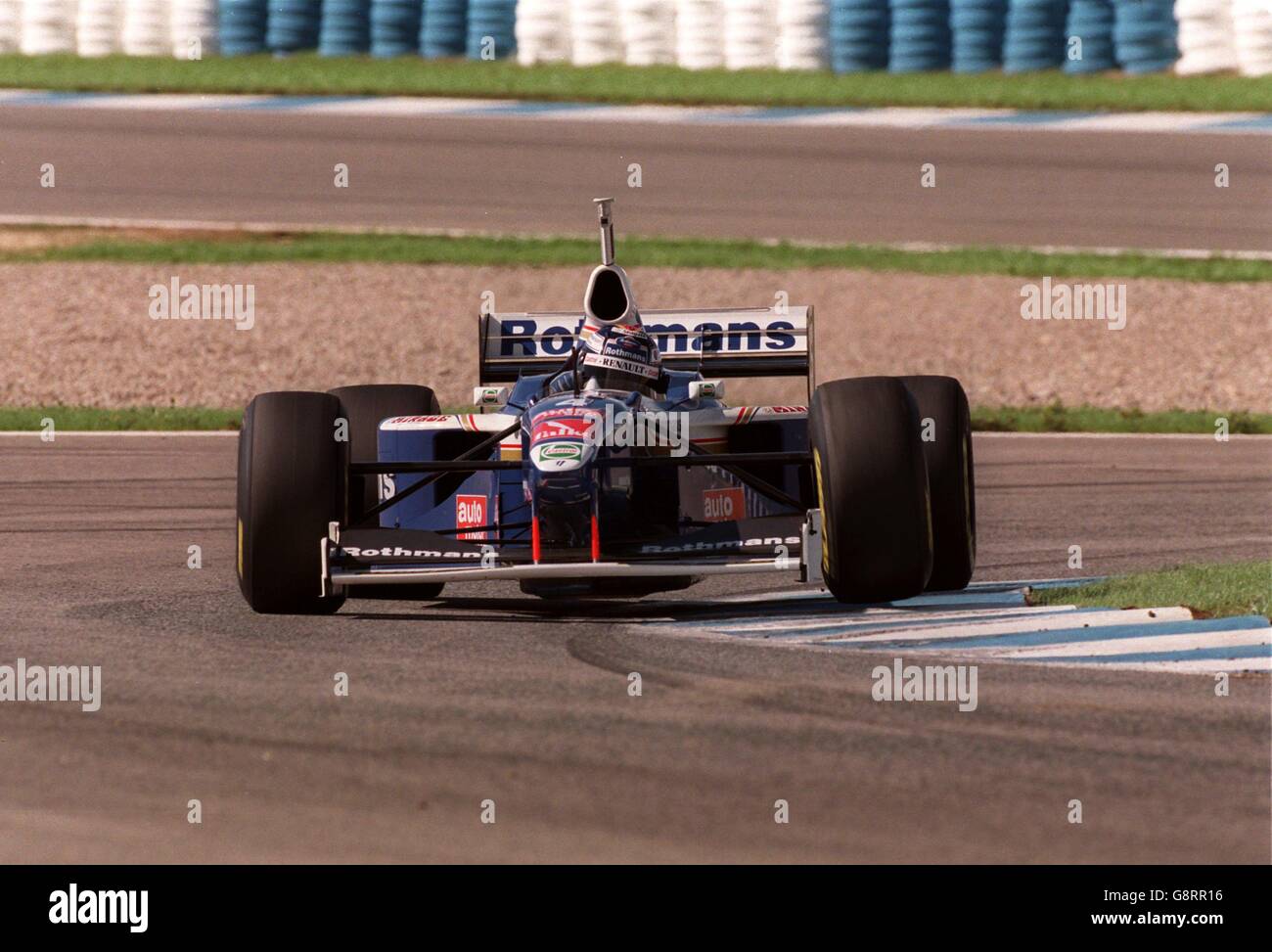 One action front view blue corner f1 hi-res stock photography and ...