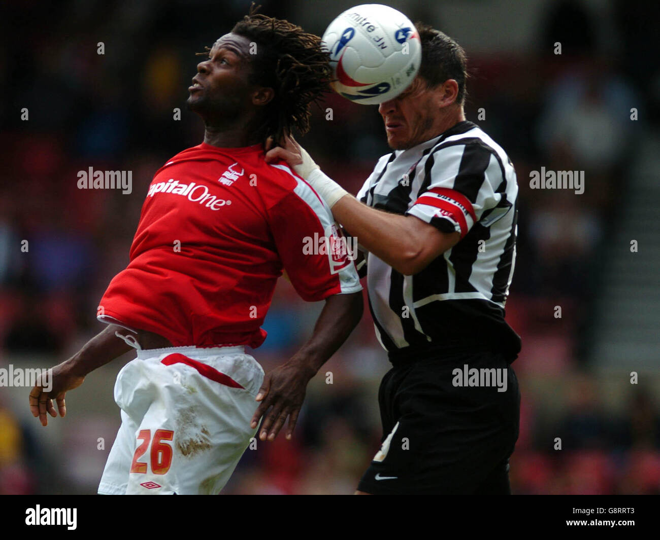 Nottingham forests david johnson and rotherham uniteds phil gilchrist ...