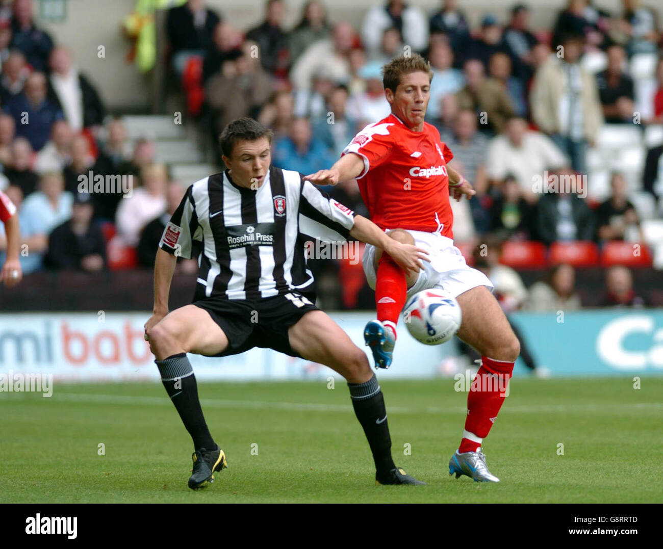 Nottingham Forest's Nicky Southall challenges Rotherham United's Gregor ...