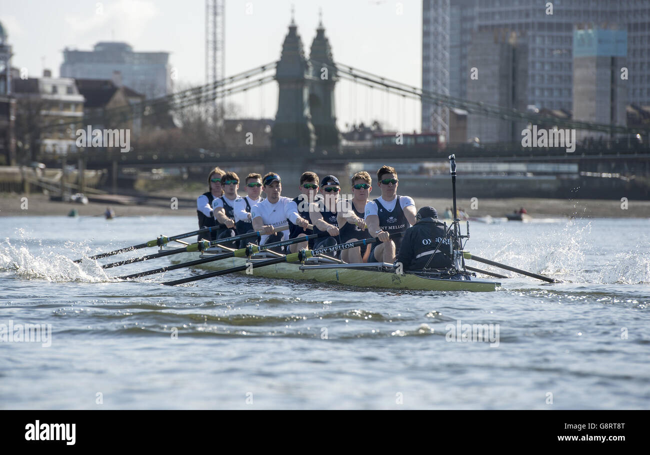 The Oxford crew (from left: George McKirdy, James White, Morgan Gerlak ...