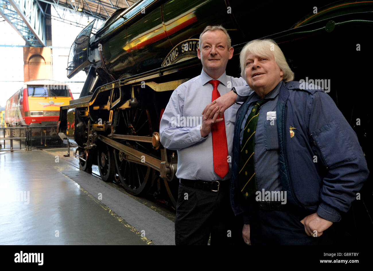 Former driver 1920s built steam locomotive flying scotsman hi-res stock ...