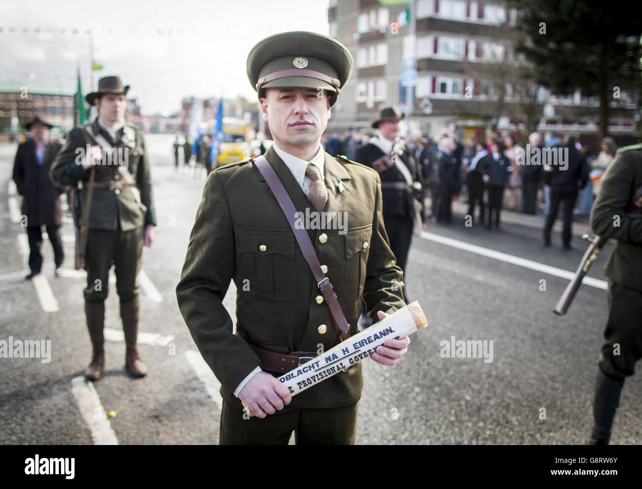 Actor Tony Devlin portrays the leader of the 1916 Easter Rising Patrick ...