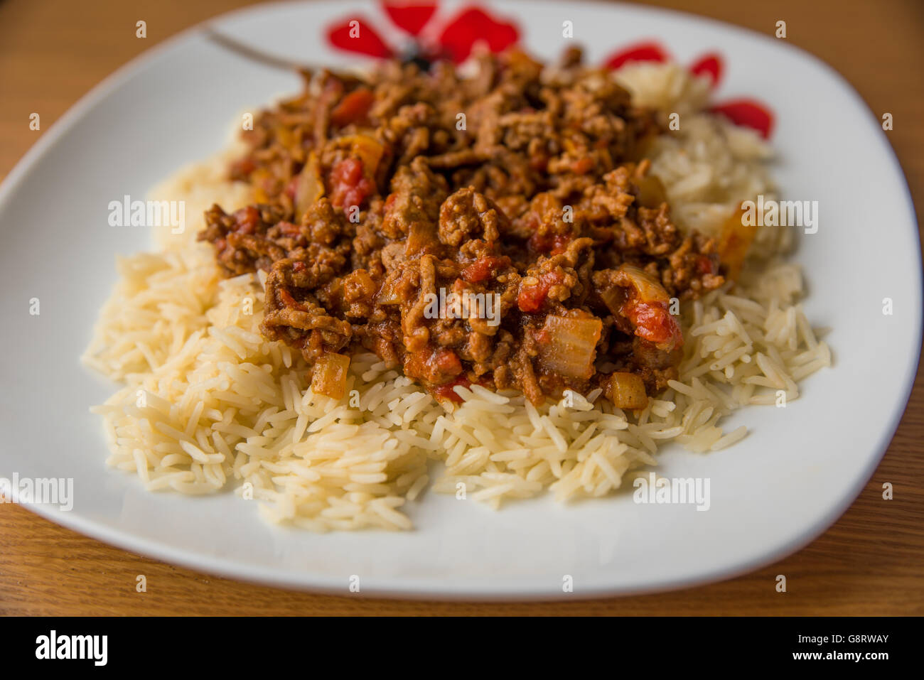 Chilli con carne basmati rice hi-res stock photography and images - Alamy
