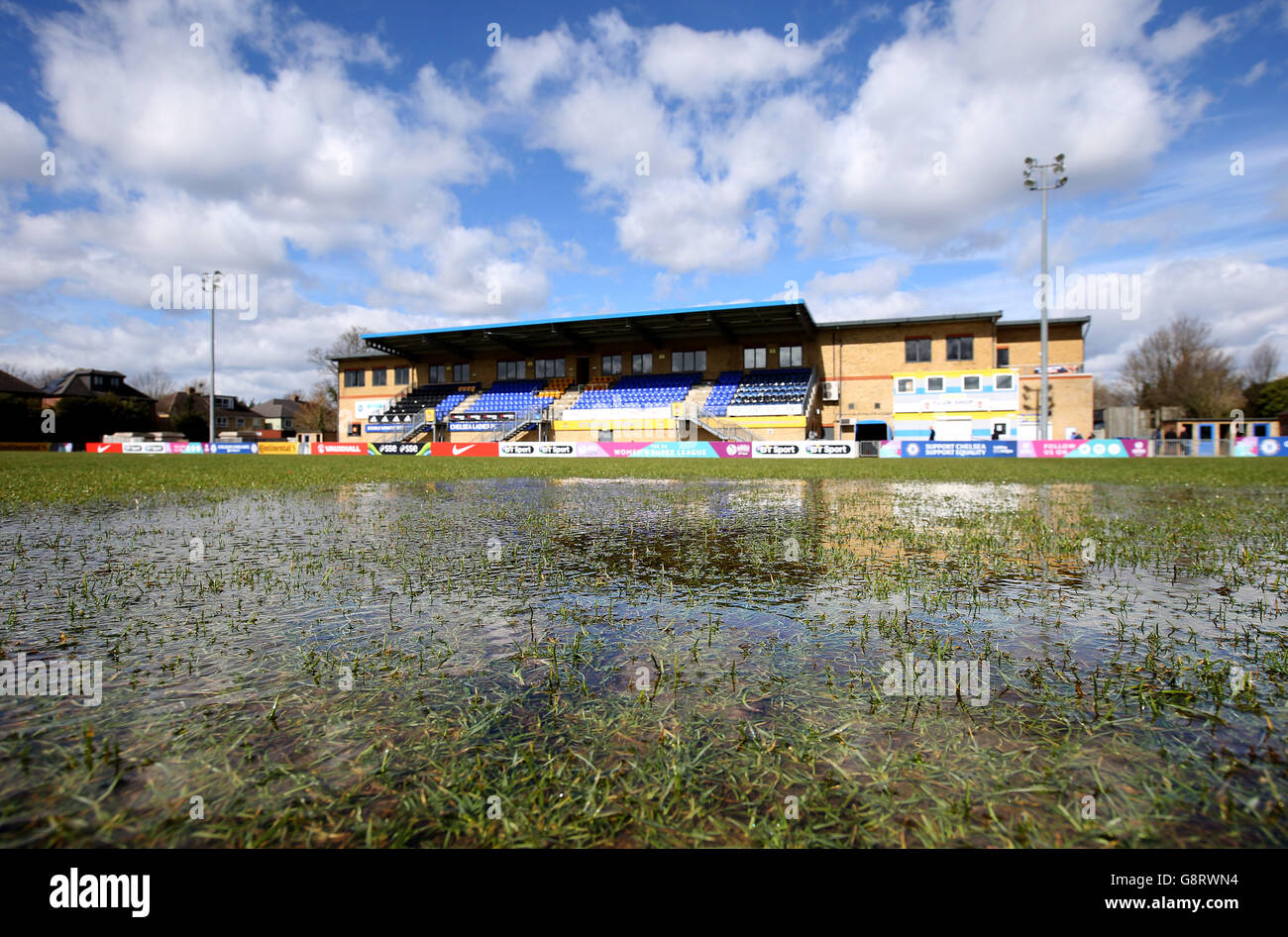 Waterlogged Football Pitch High Resolution Stock Photography and Images ...