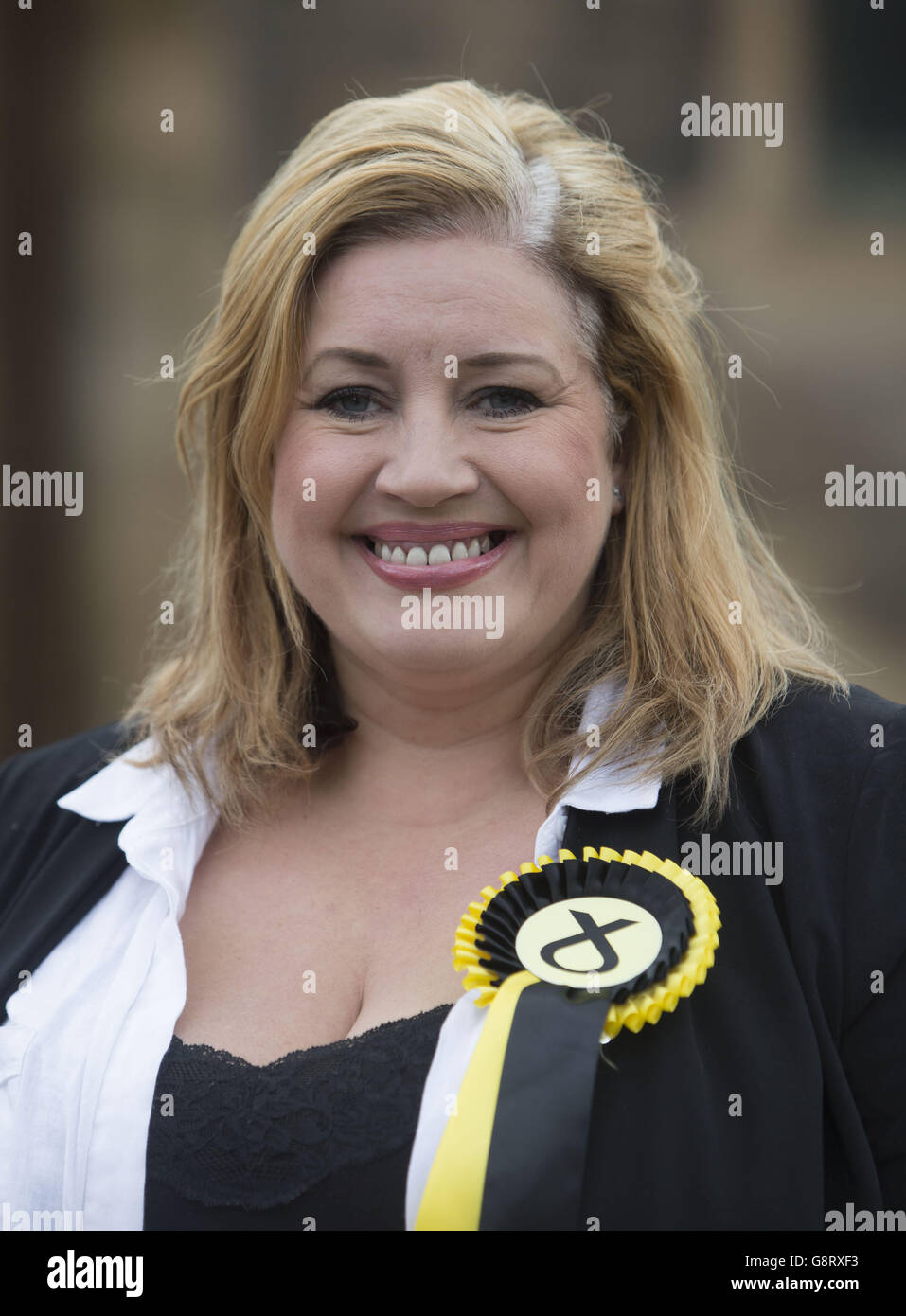 SNP candidate Suzanne McLaughlin during a campaign visit to the ...