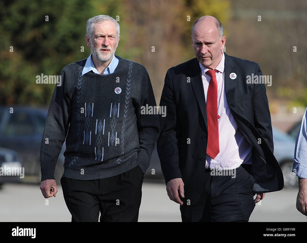 Labour leader jeremy corbyn and david rees hi-res stock photography and ...