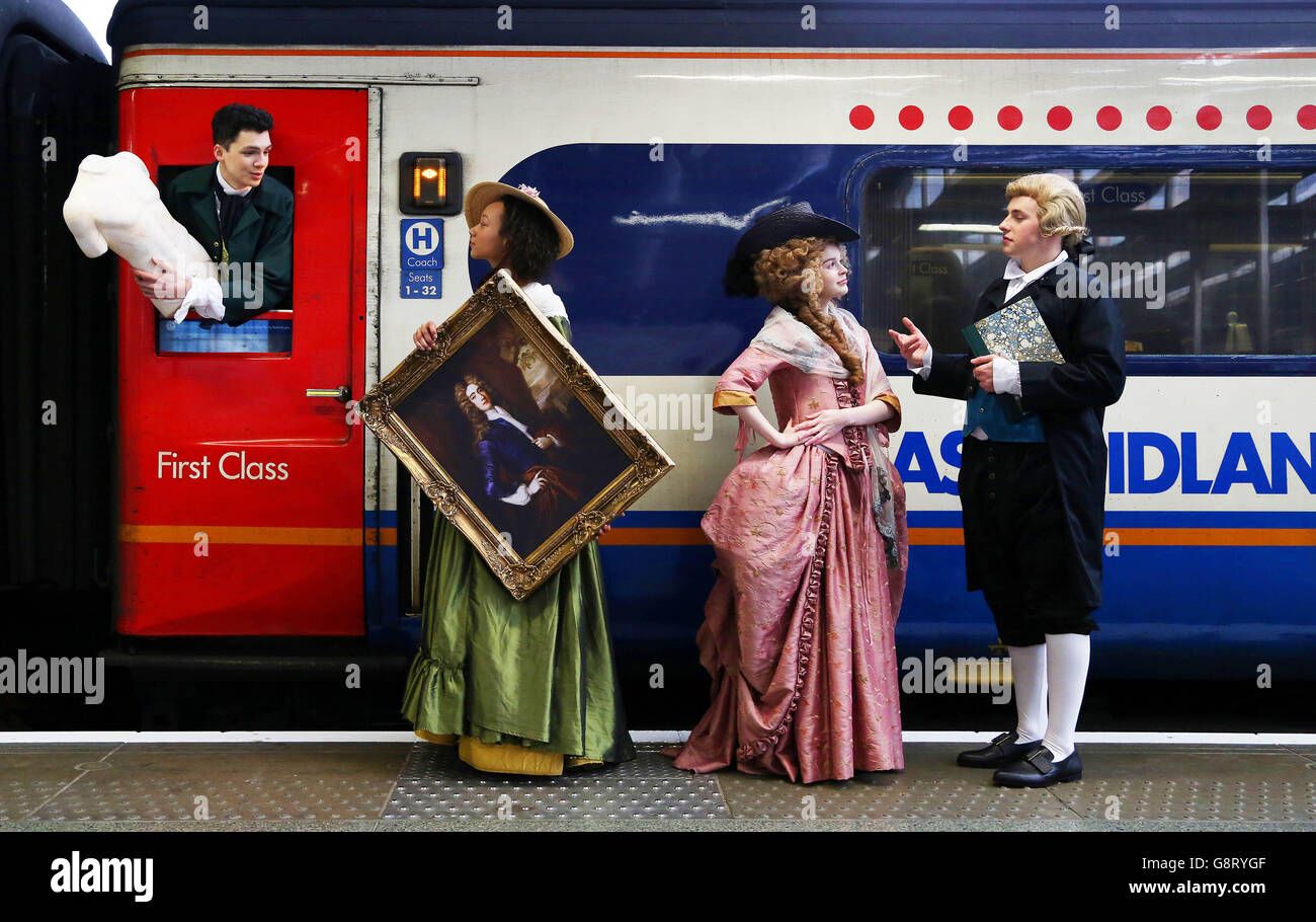 Editorial use only left right actors dressed lord byron hi-res stock ...