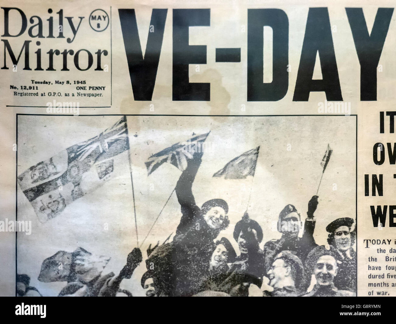 Ve day 1945 hi-res stock photography and images - Alamy