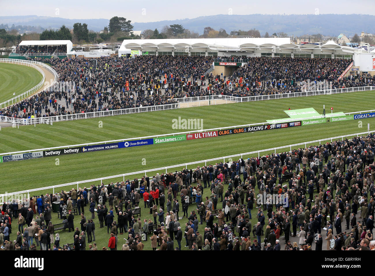 Horseracing view cheltenham course hi-res stock photography and images ...