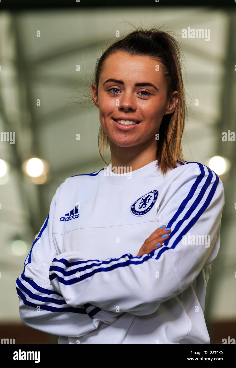 Chelseas laura rafferty media launch st georges park hi-res stock ...