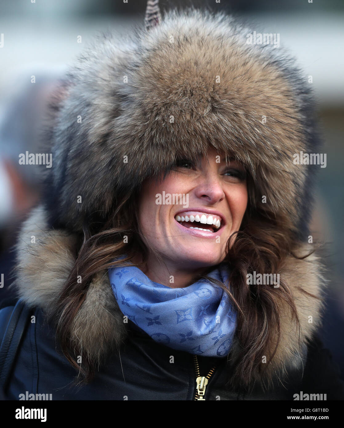 Partner of Lee Westwood, Helen Storey during Ladies Day of the 2016 ...