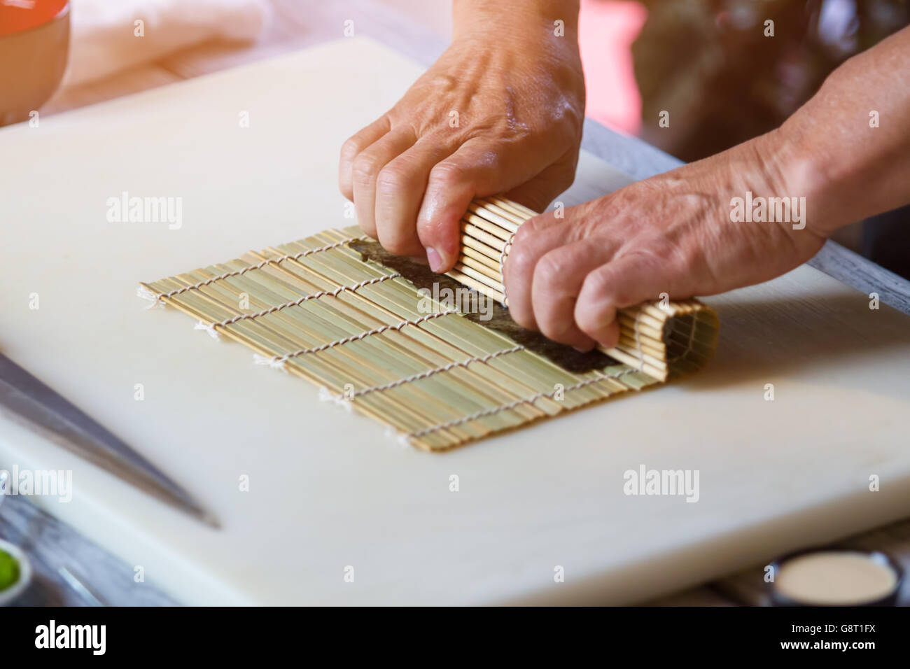 Hand hold bamboo hi-res stock photography and images - Alamy