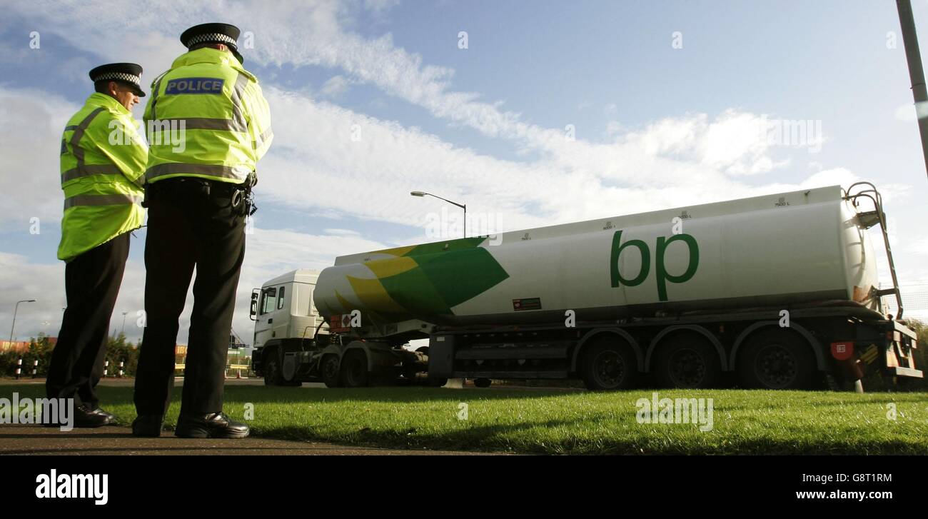 Petrol Price Protest Stock Photo - Alamy