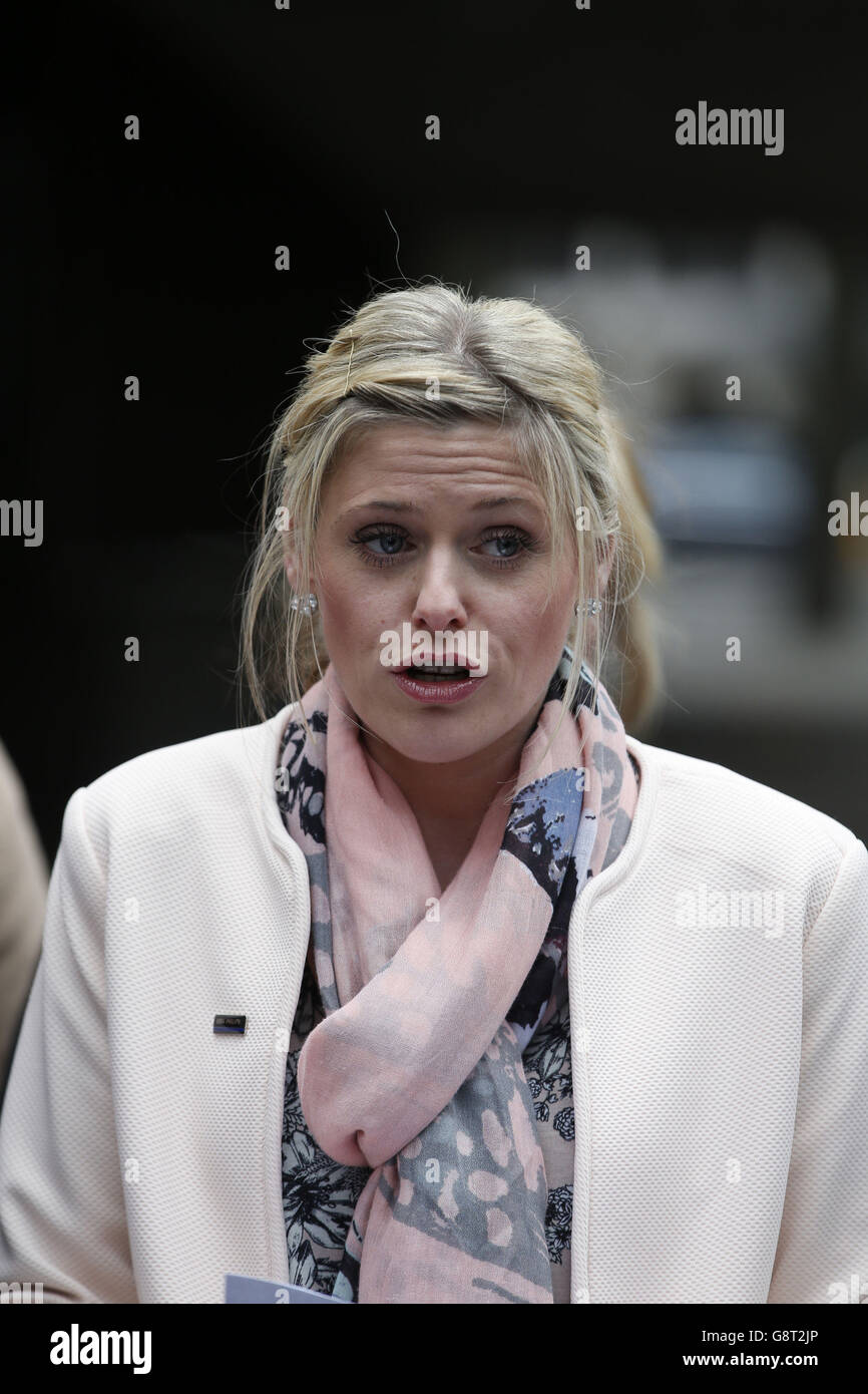 Jen Phillips, the widow of Pc Dave Phillips, speaks to the media ...