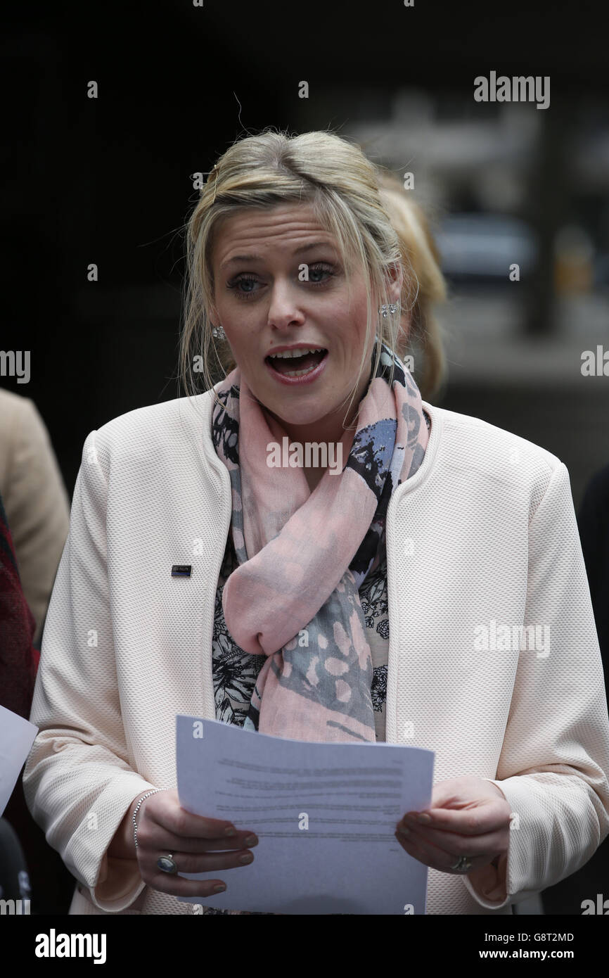 Jen Phillips, the widow of Pc Dave Phillips, speaks to the media ...