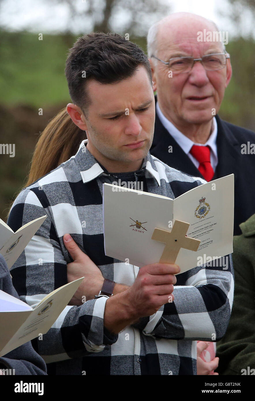 Musician Harry Judd, attends the rededication ceremony of his great ...