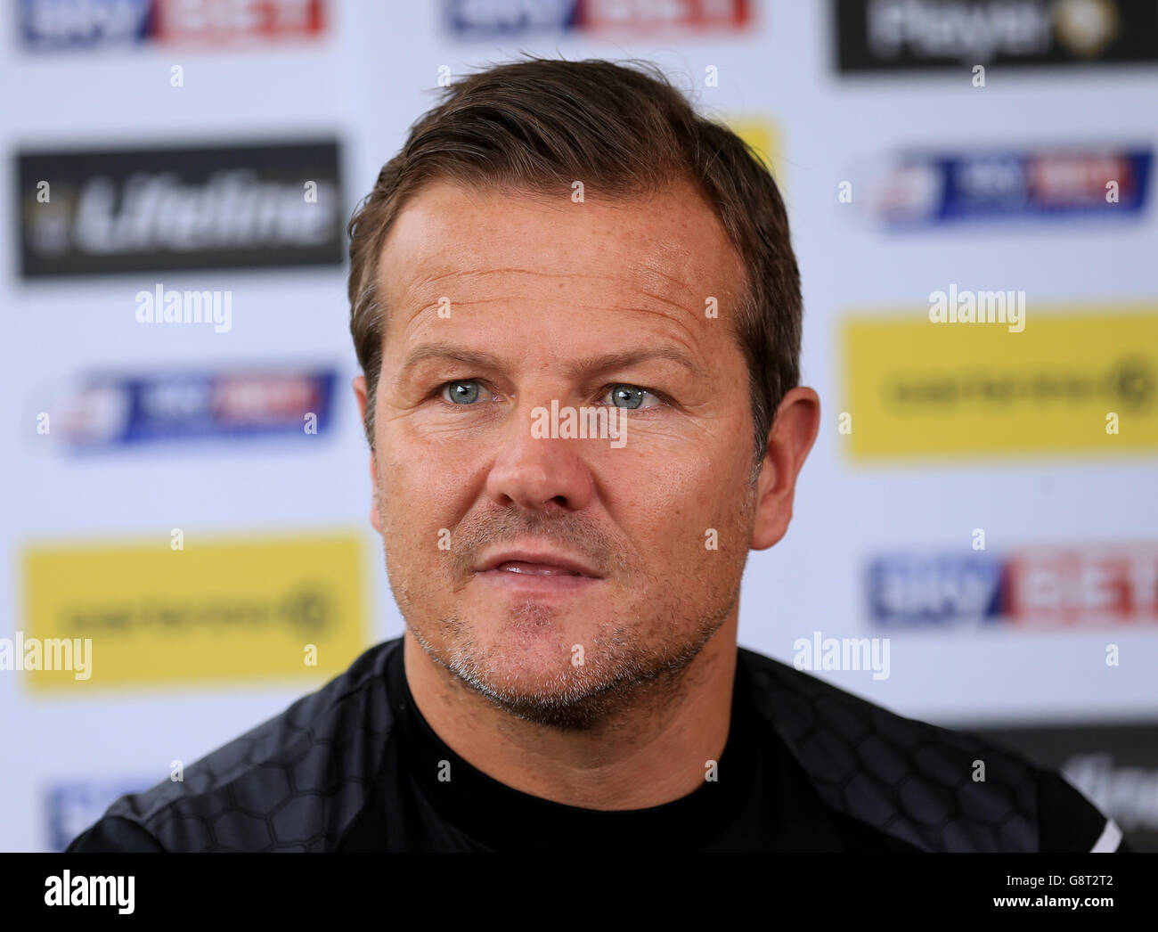 Notts county manager mark cooper press conference meadow lane hi-res ...