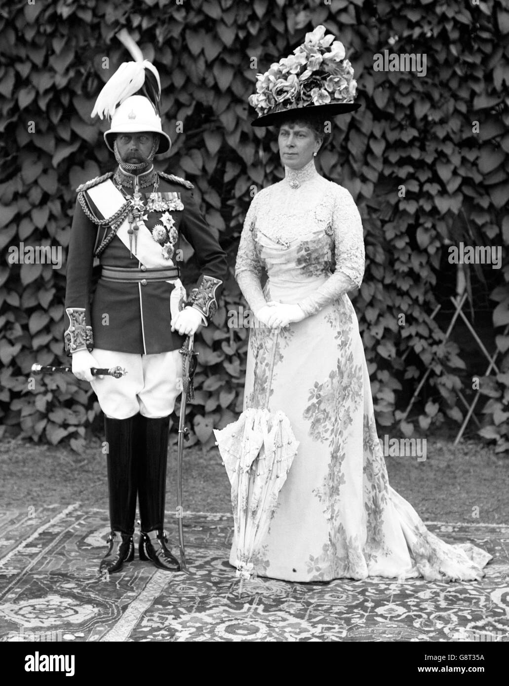King George V and Queen Mary - India - 1914 Stock Photo - Alamy